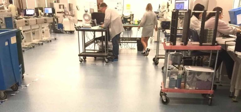 What is the difference between static-dissipative and conductive flooring?