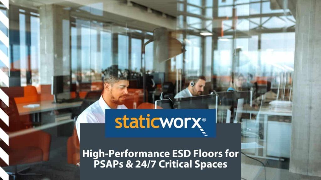 High-Performance ESD Floors for PSAPs & 24/7 Critical Spaces